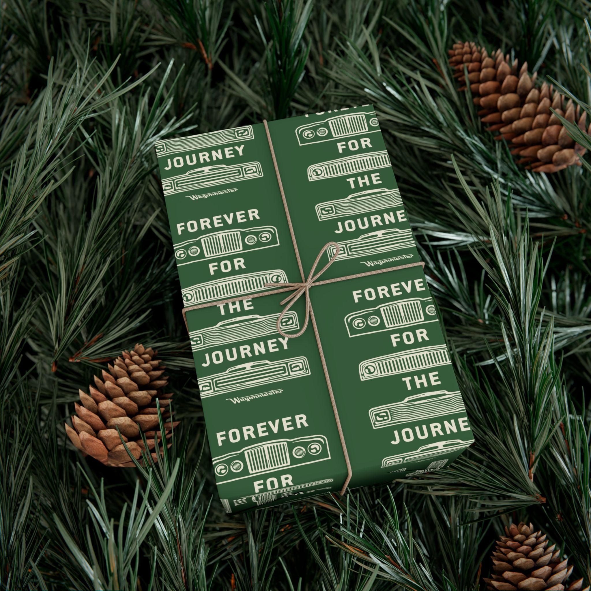 For the Journey Wrapping Paper — Hunter Green – Wagonmaster