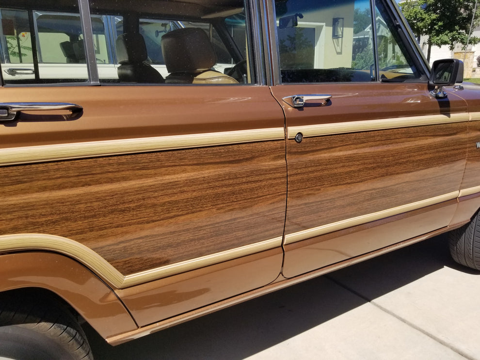 Wagonmaster Woodgrain 3M Vinyl cut-to-fit kits | Cherry Oak for Jeep G