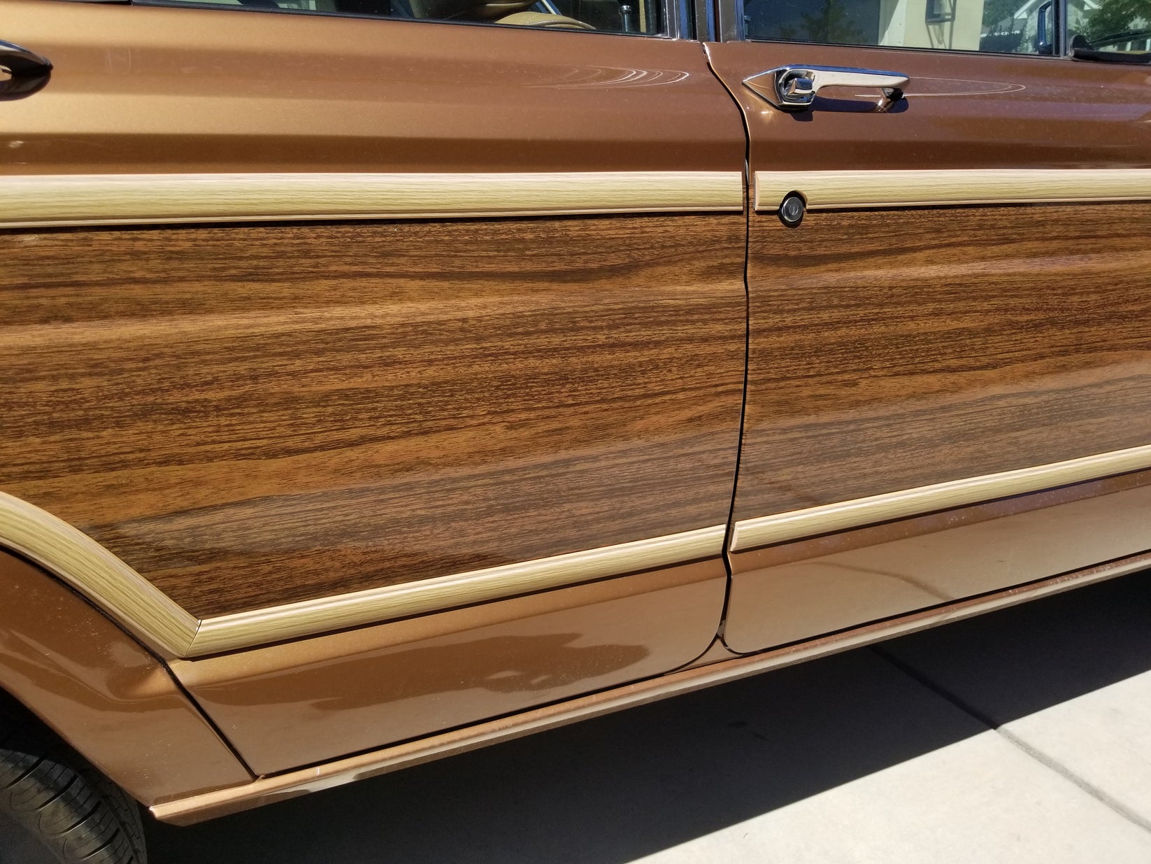 Wagonmaster Woodgrain 3M Vinyl cut-to-fit kits | Cherry Oak for Jeep G